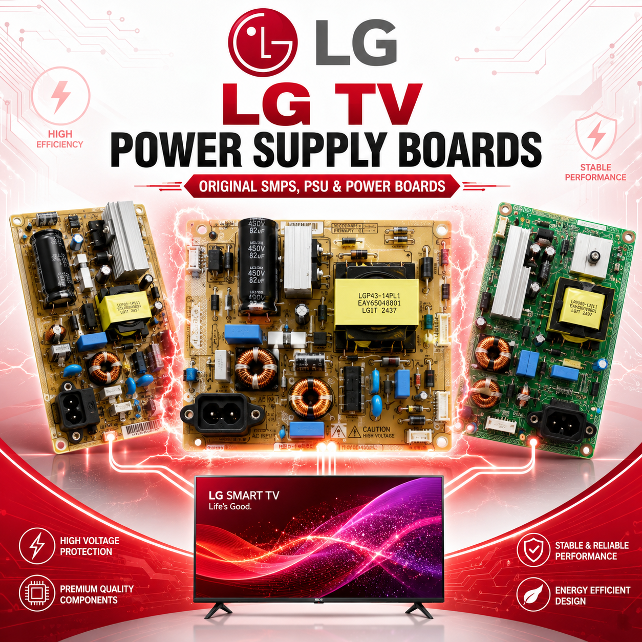 LG TV Power Supply Boards | Original SMPS & PSU Boards